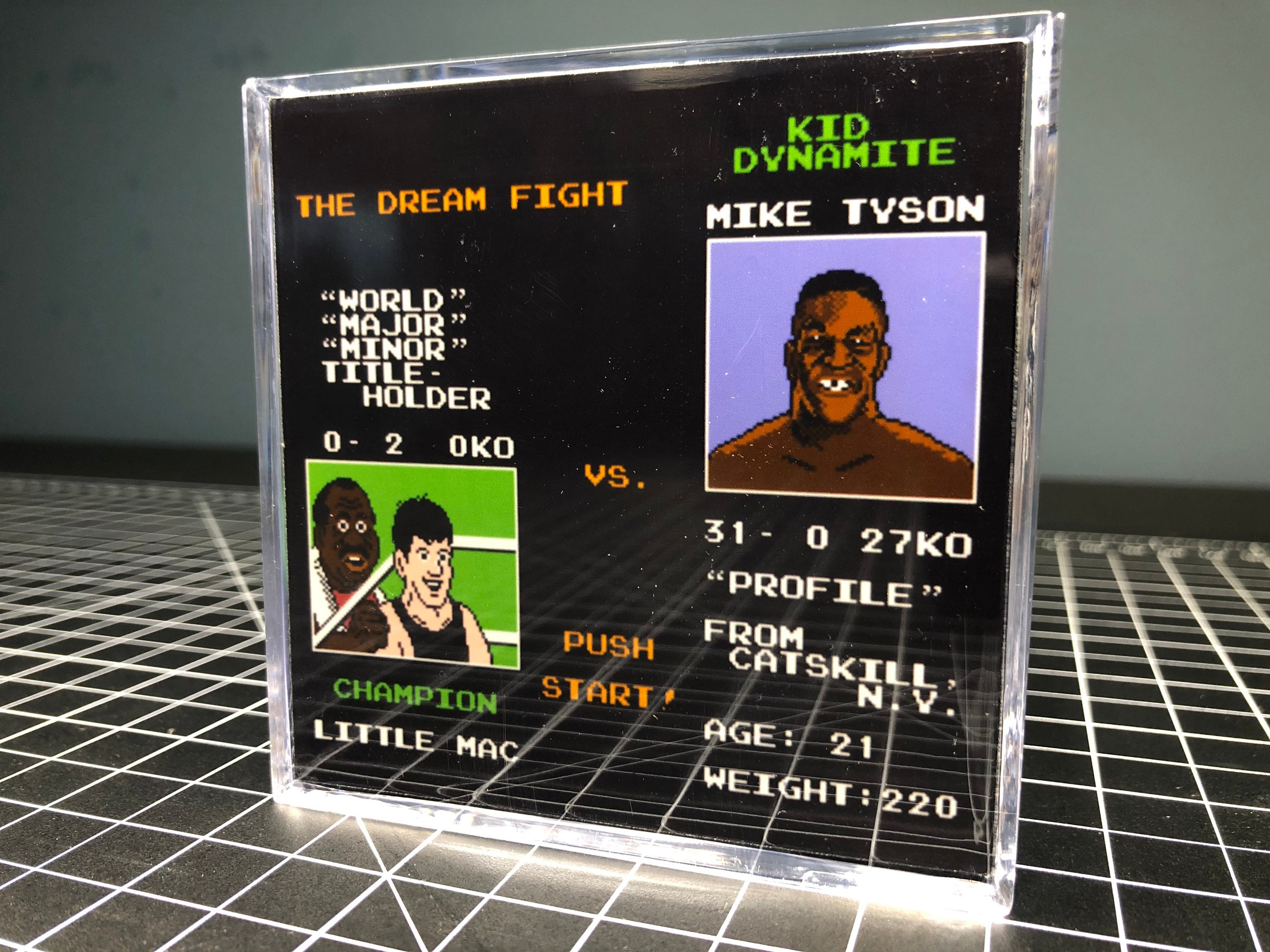3D Retro Gaming 8-bit Diorama Cube Mike Tysons Punch-out - Etsy