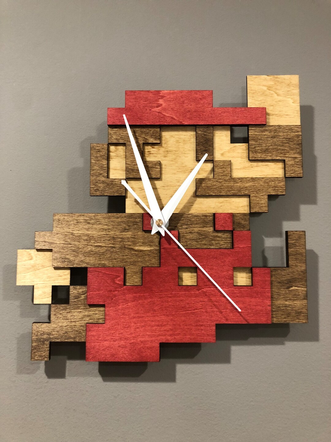 Handmade 3D Super Mario Bros. Decorative Unique Silent Clock - Etsy