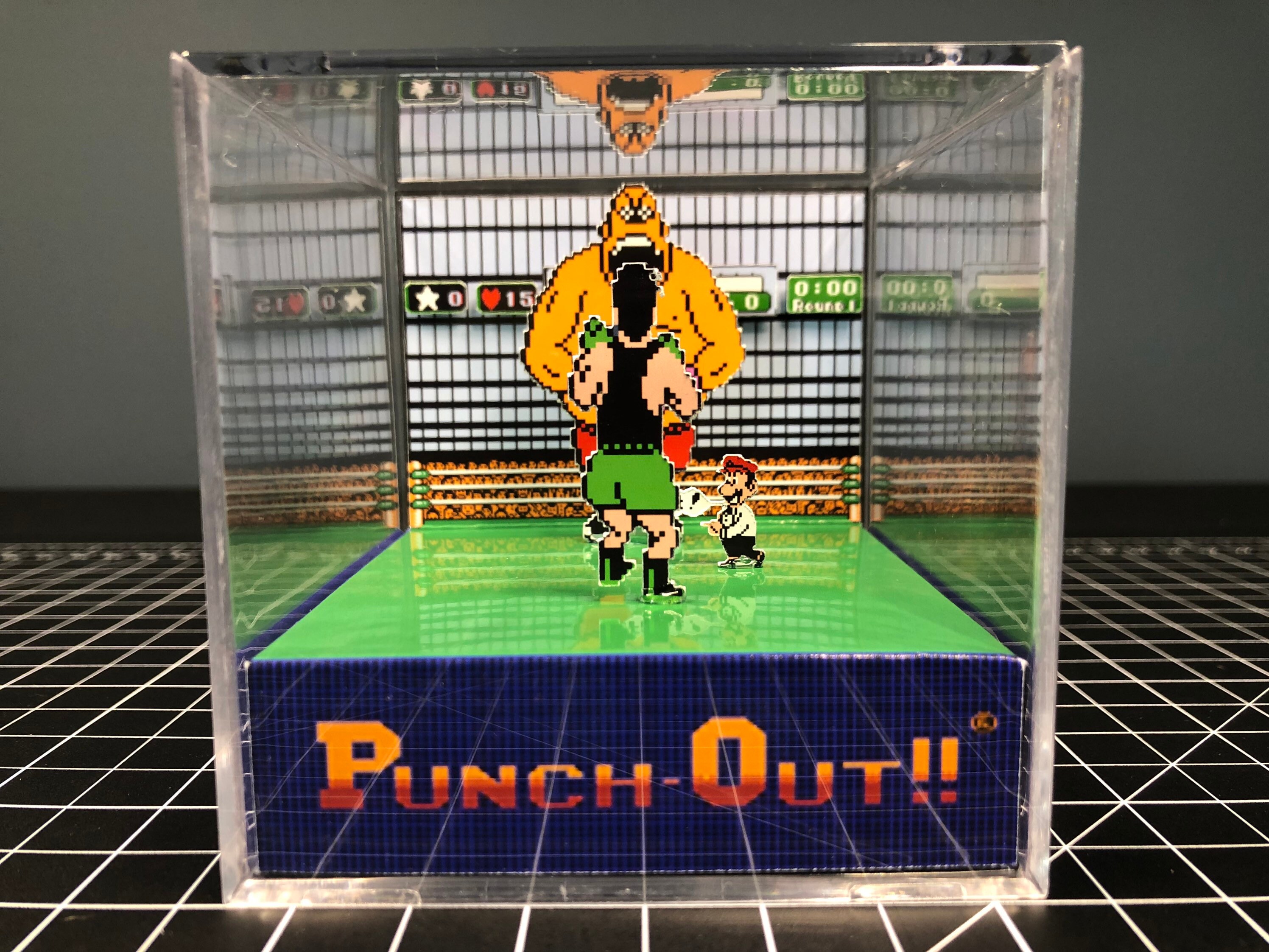 3D Retro Gaming 8-bit Diorama Cube Mike Tysons Punch-out - Etsy