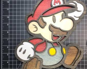 Laser Cut Mario - Etsy