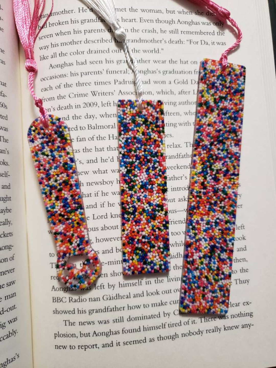 Candy Sprinkle Resin Bookmark. With Real Candy Sprinkles!!! - Etsy