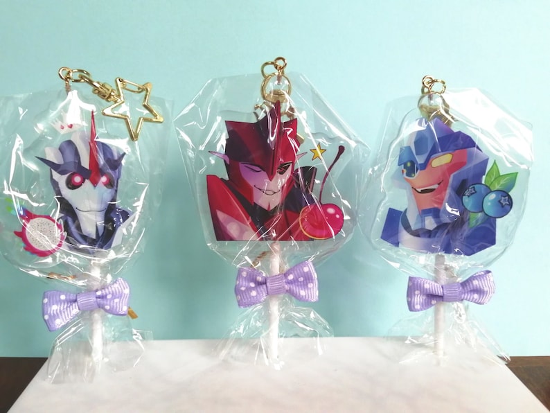 Lollipop Charm Keychain Transformers Prime and Ratchet and - Etsy