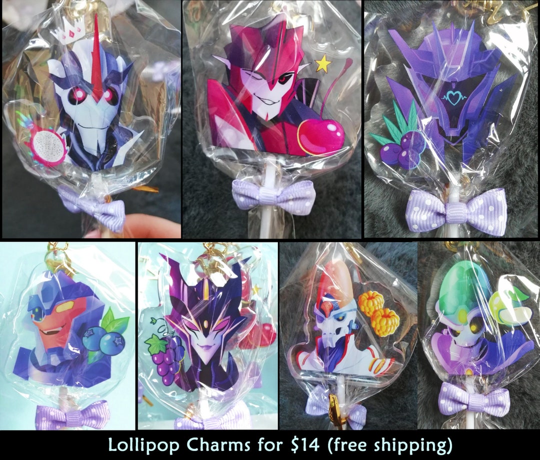 Lollipop Charm Keychain Transformers Prime and Ratchet and Clank - Etsy