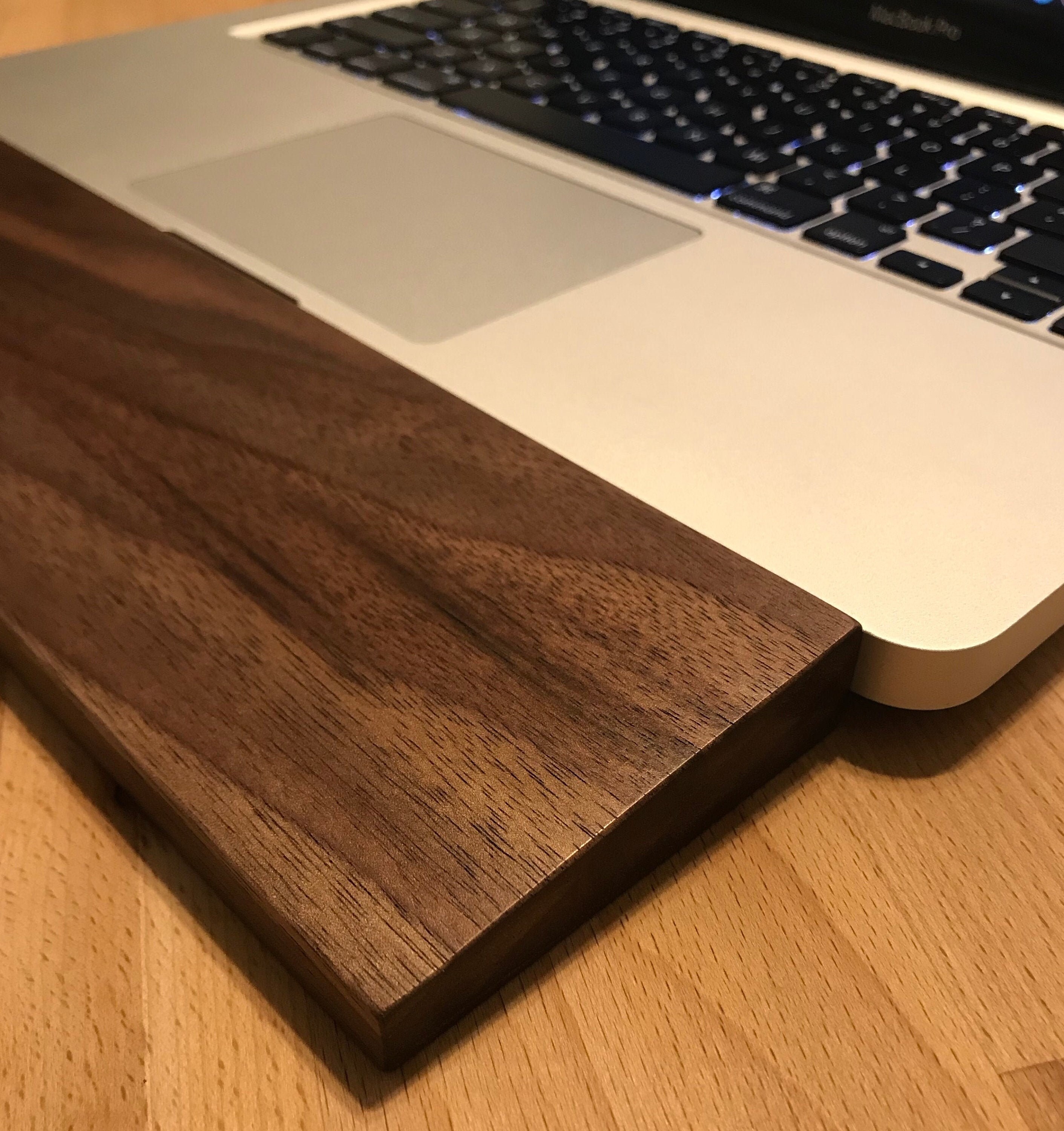 Solid Black Walnut Mechanical Keyboard and Laptop Wrist - Etsy
