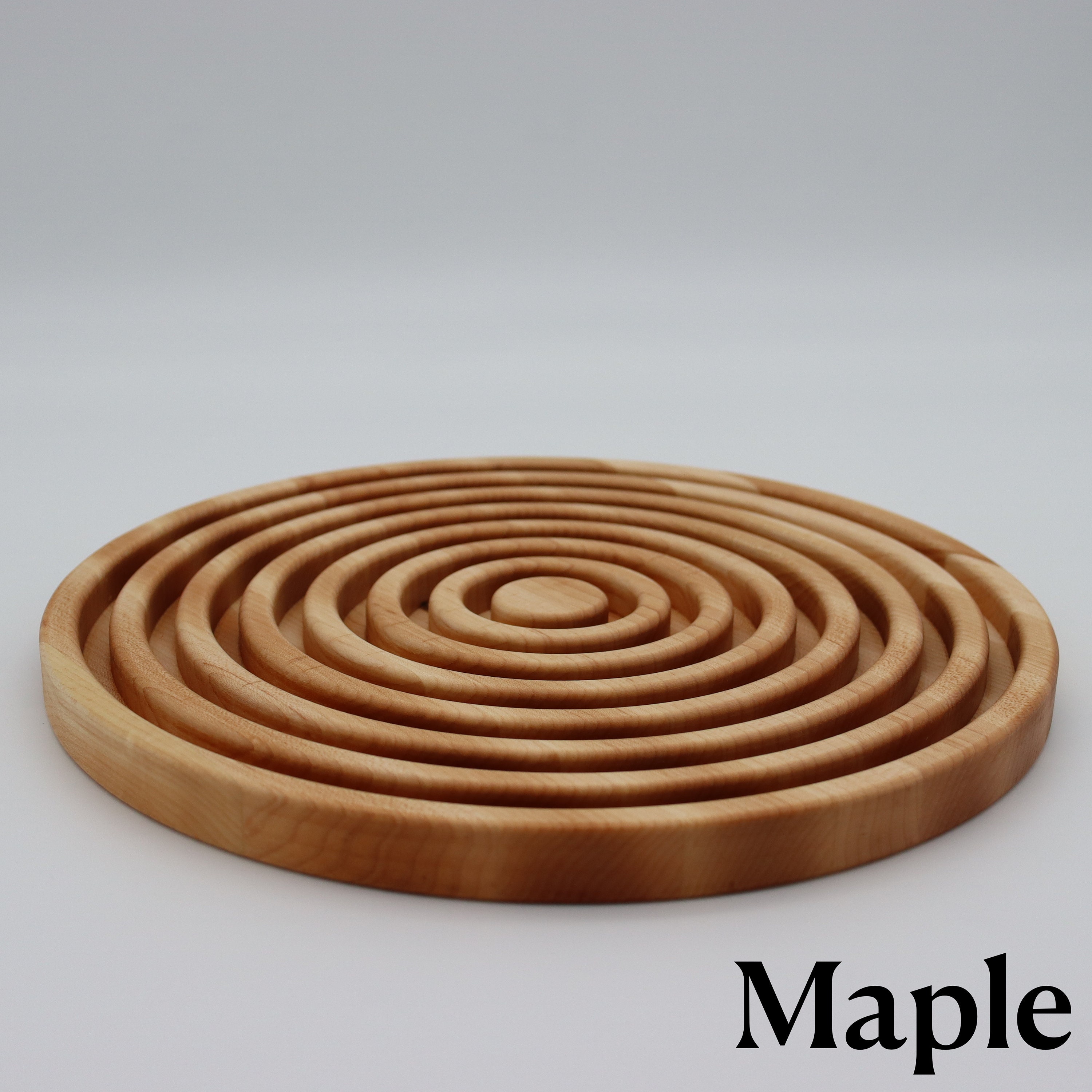Round Wood Bread Slicing Crumb Tray: Grooved Cutting Board in Walnut ...