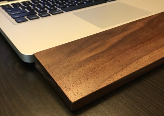Solid Black Walnut Mechanical Keyboard and Laptop Wrist | Etsy