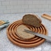 Round Wood Bread Slicing Crumb Tray: Grooved Cutting Board in Walnut ...