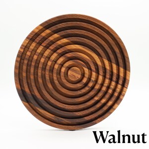 Round Wood Bread Slicing Crumb Tray: Grooved Cutting Board in Walnut ...