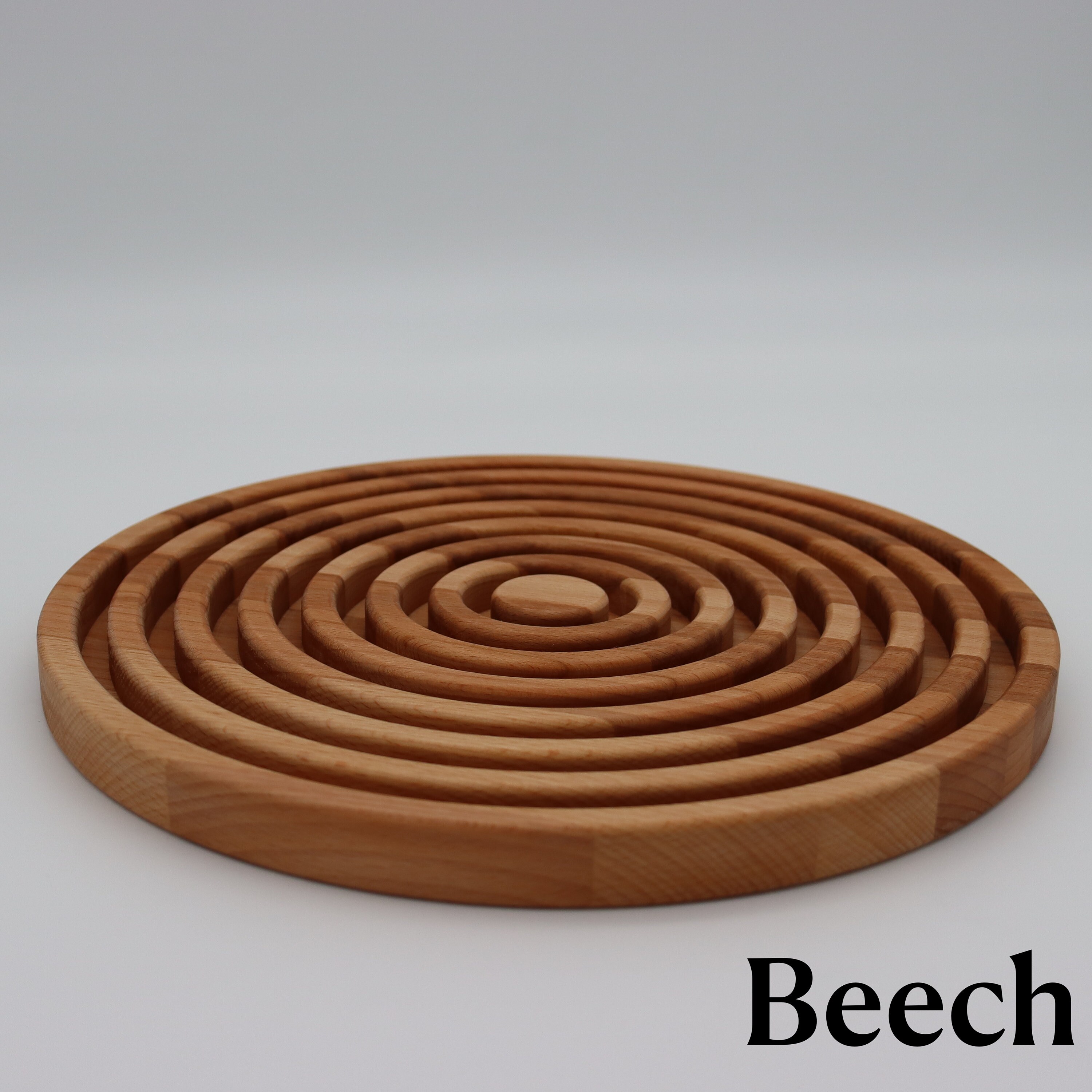 Round Wood Bread Slicing Crumb Tray: Grooved Cutting Board in Walnut ...