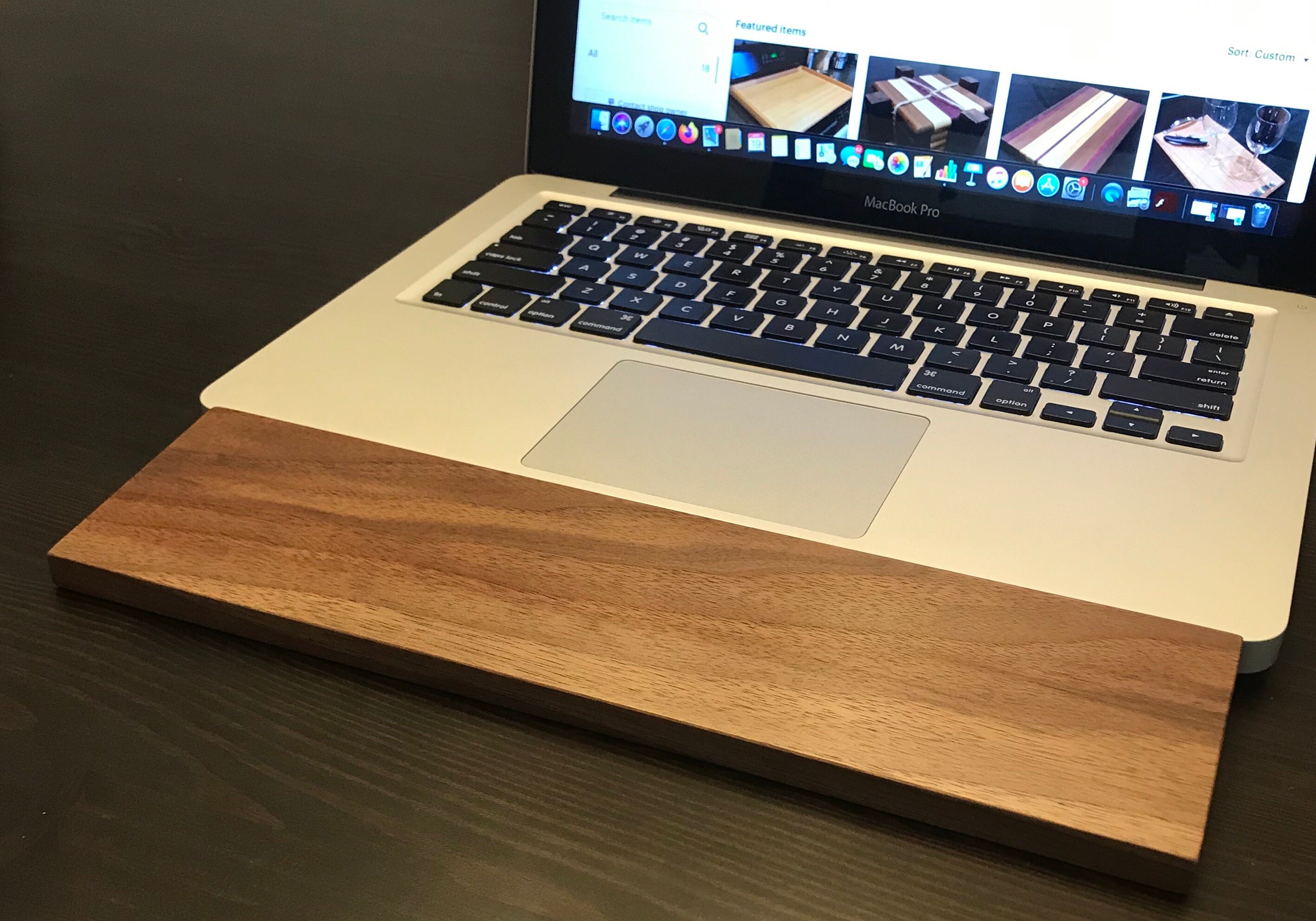 Solid Black Walnut Mechanical Keyboard and Laptop Wrist - Etsy