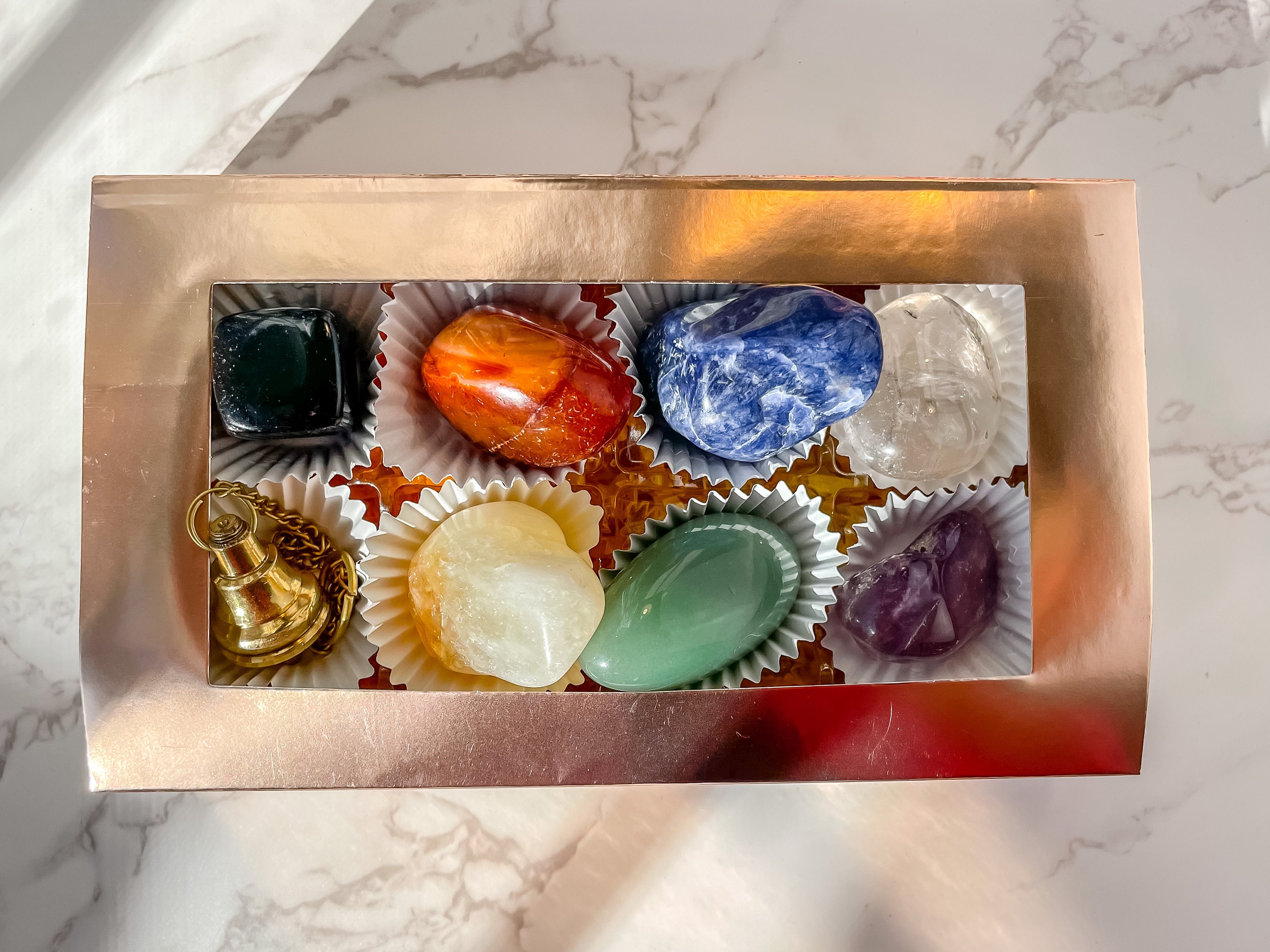 CRYSTAL chocolate Box With Pendulum - Etsy
