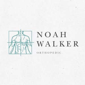 Human Body Logo for the Orthopedist Physician Physiatrist - Etsy
