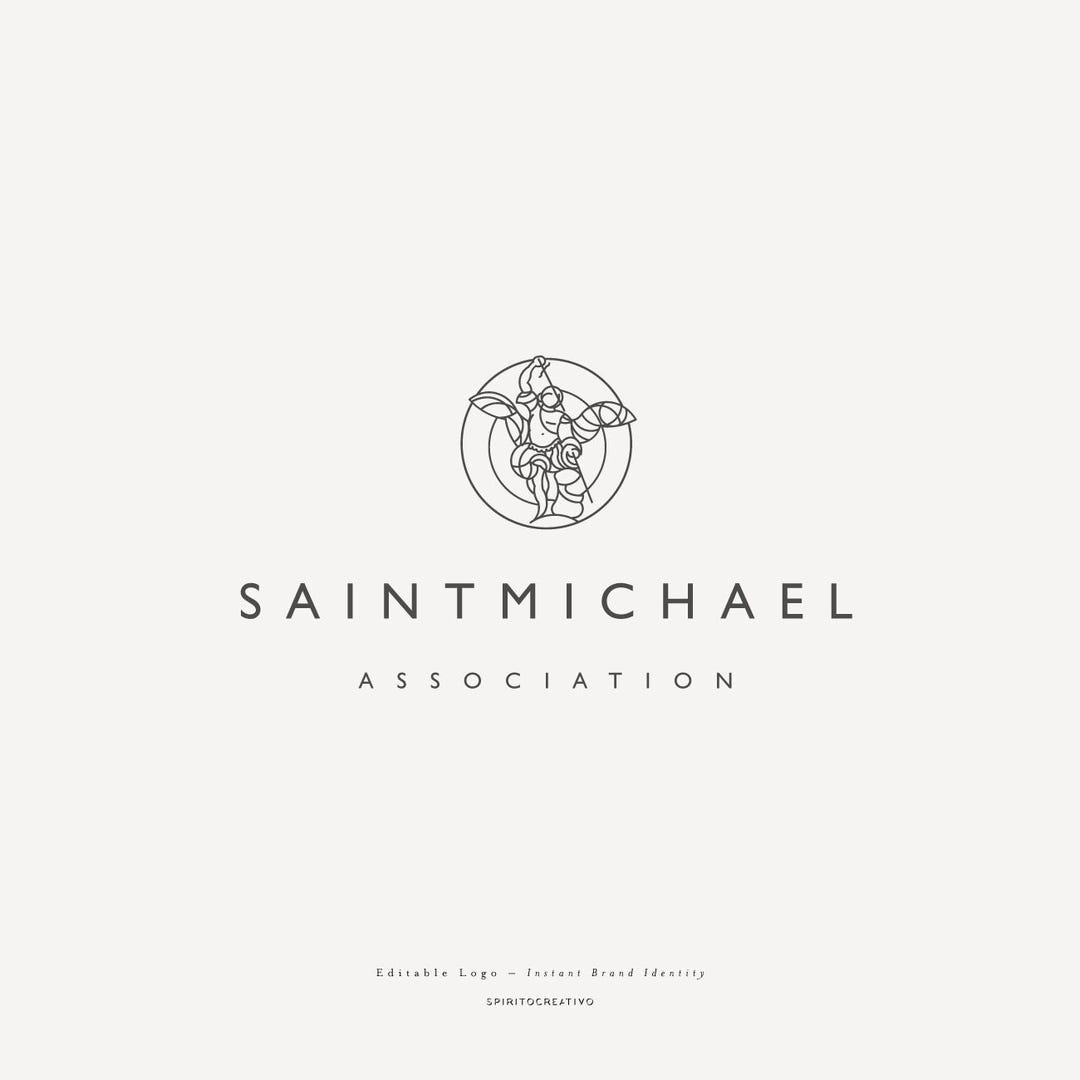 Saint Michael Angel Logo – Custom Religious or Symbolic Logo Design for ...