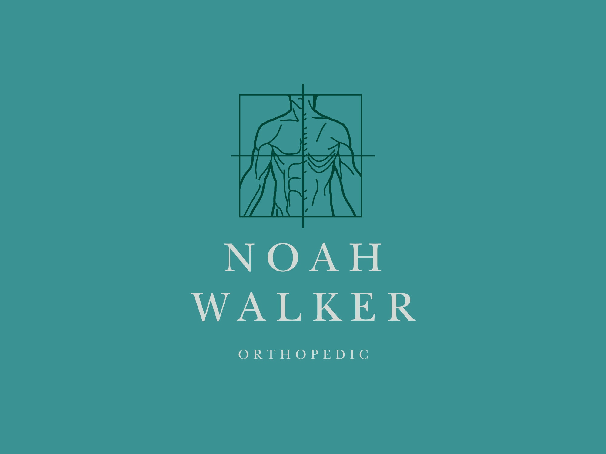 Human Body Logo for the Orthopedist Physician Physiatrist - Etsy