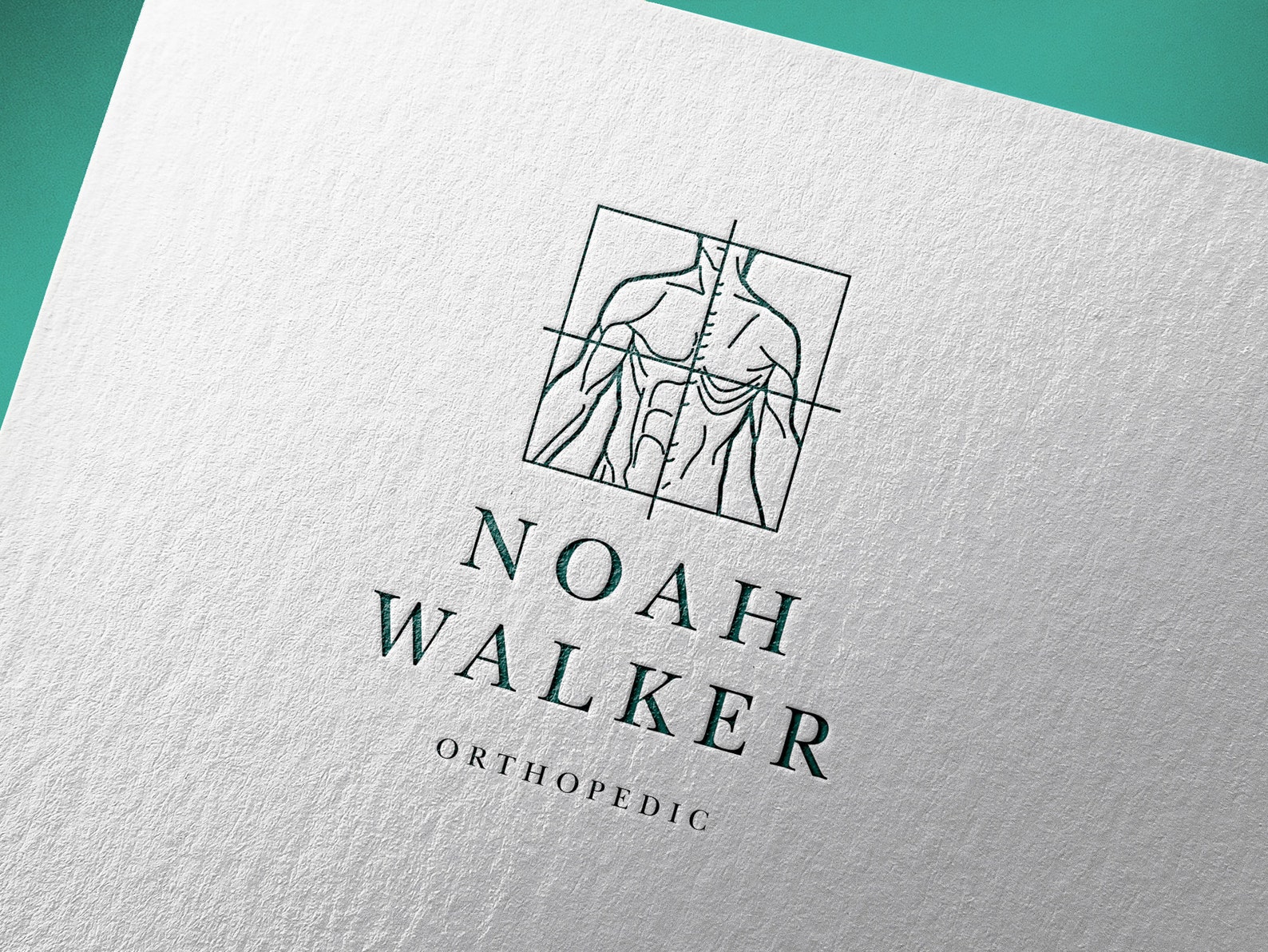 Human Body Logo for the Orthopedist Physician Physiatrist - Etsy