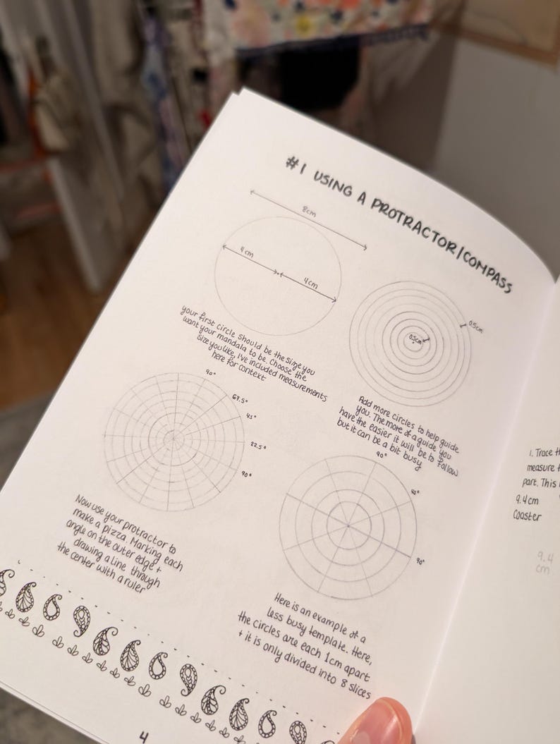 Mandala Drawing Workbook - Etsy