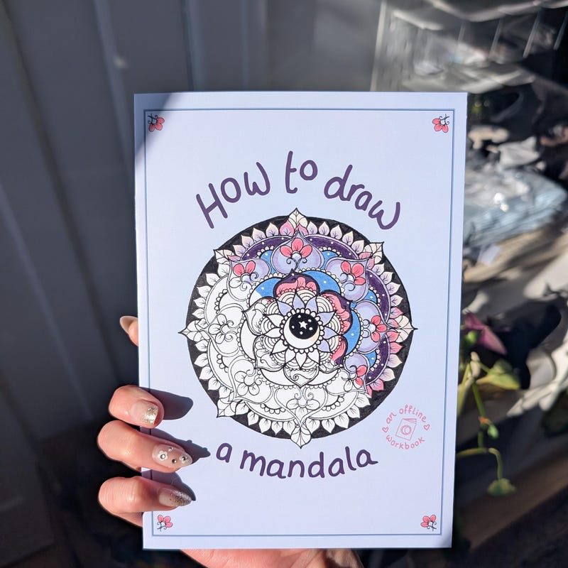 Mandala Drawing Workbook - Etsy UK