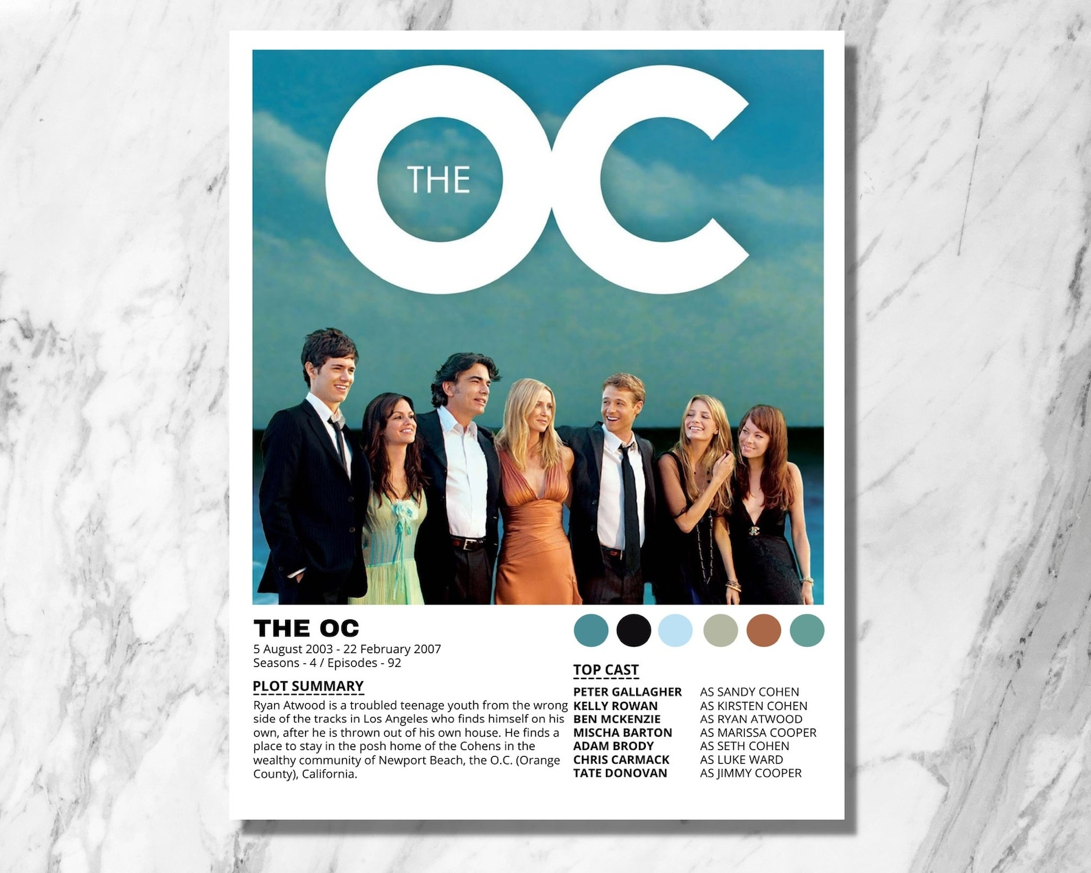 The Oc TV Poster / the Oc Poster / TV Show Poster / Poster - Etsy Ireland
