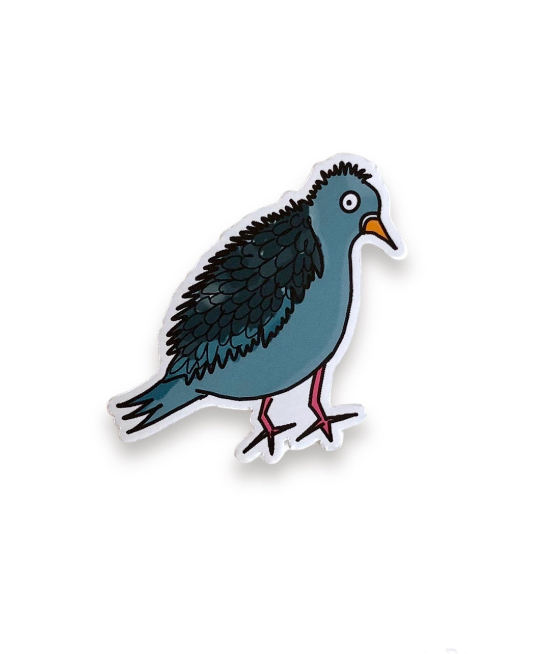 Confused Pigeon Sticker: Funny Bird, Laptop Planner Decal - Etsy