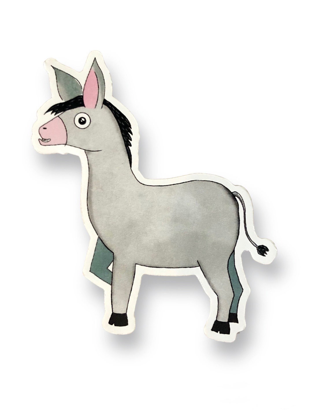 Funny Donkey Sticker, Burro Vinyl Stickers for Laptop, Cute Mule ...