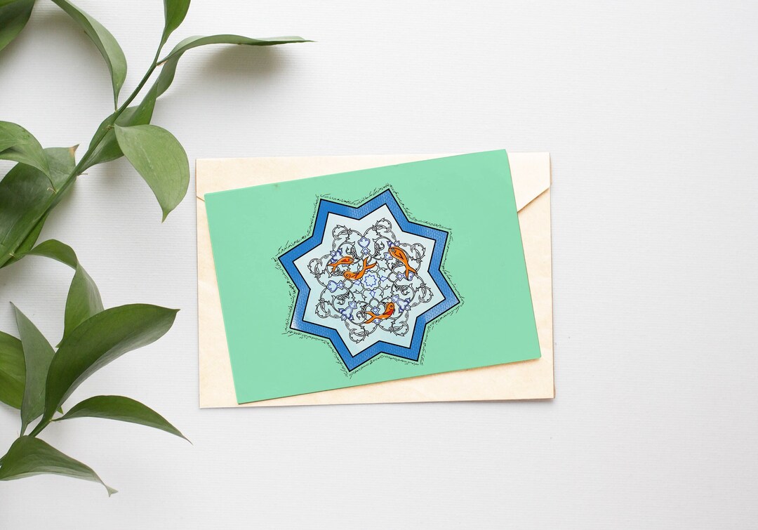 Norooz Card | Persian New Year Card | Eid Mobarak | Hoze Mahi Nowrooz ...