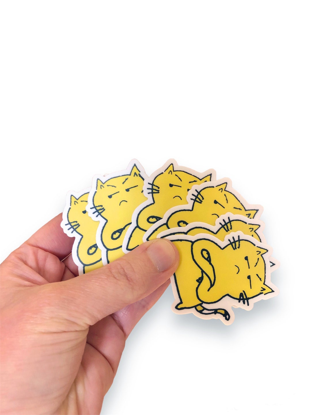 Grumpy Cat Vinyl Sticker | Funny Cat Sticker for Laptop | Cute ...