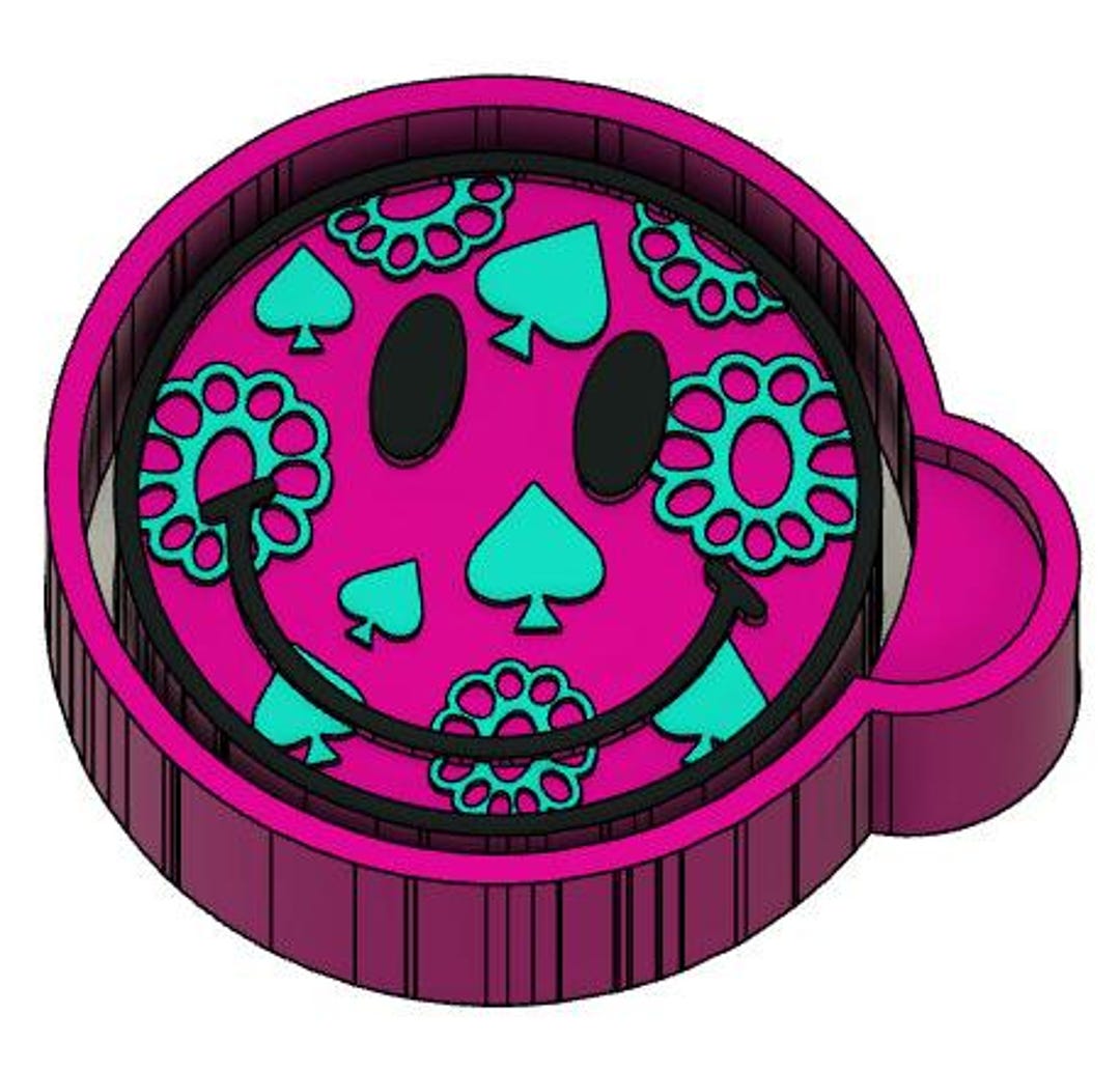 Spade & Concho Smiley STL - Etsy