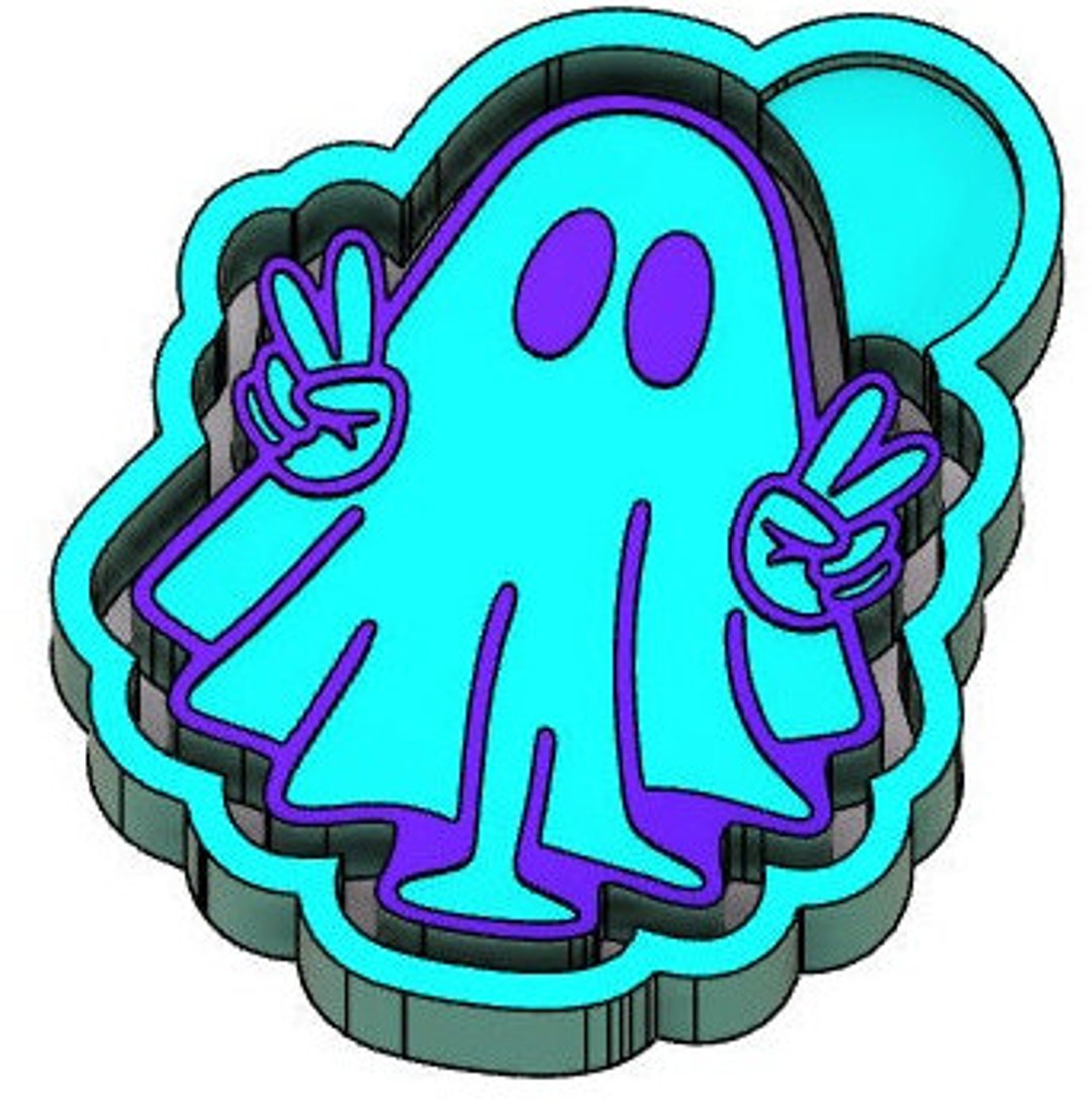 Peace Sign Ghost STL - Etsy