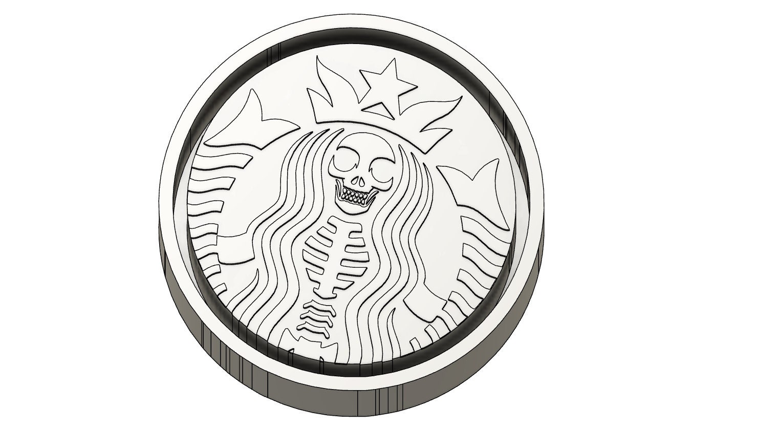 Scary Starbucks STL - Etsy
