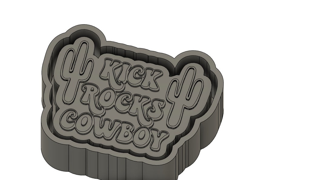 Kick Rocks Cowboy STL for Freshie Mold - Etsy