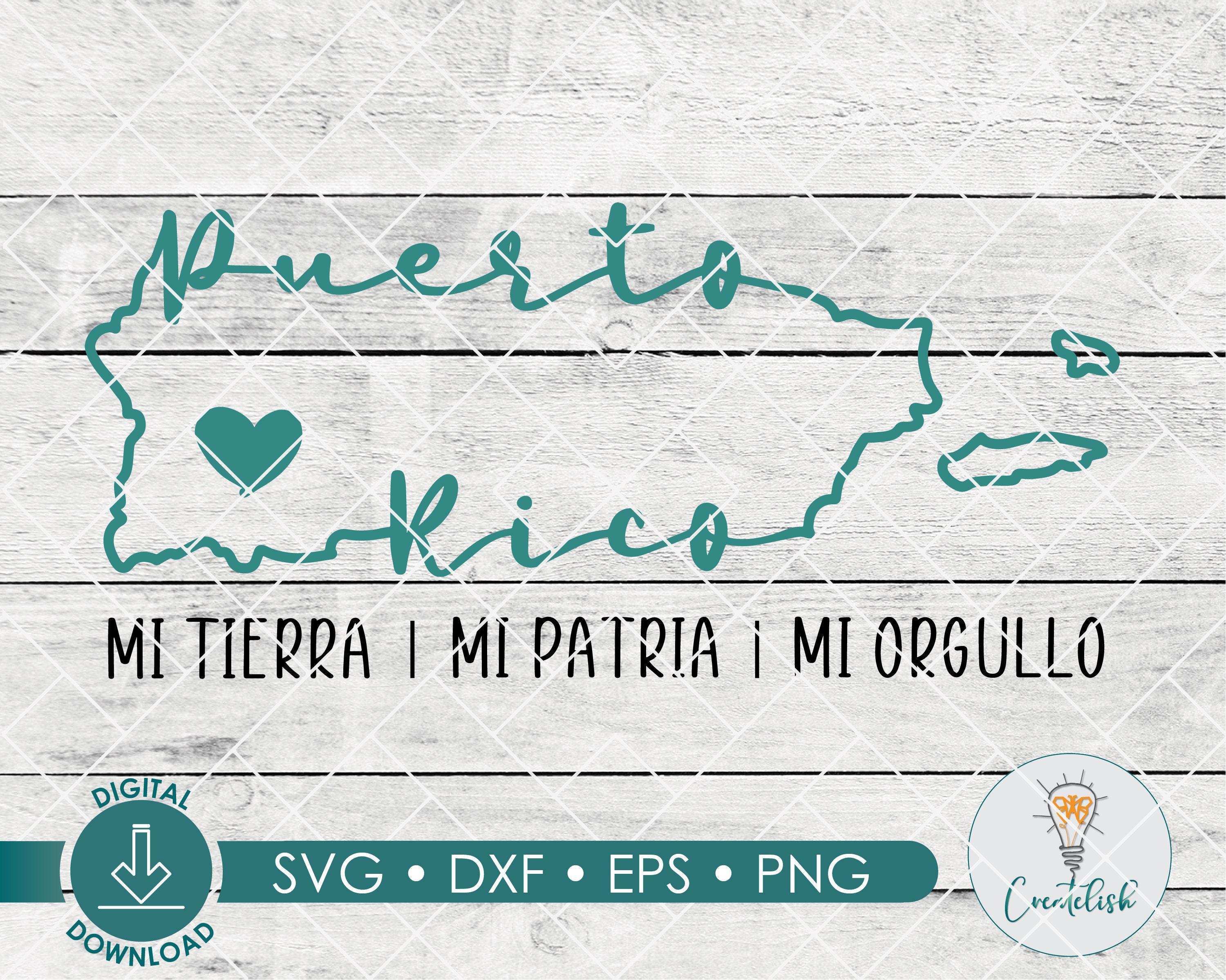 Puerto Rico islas SVG / Hispanic SVG, dxf , png, eps, / Digital ...