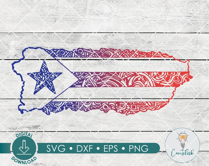 Puerto Rico Svg, Heart Flag Svg, Puerto Rico Png, Heart Flag Png ...
