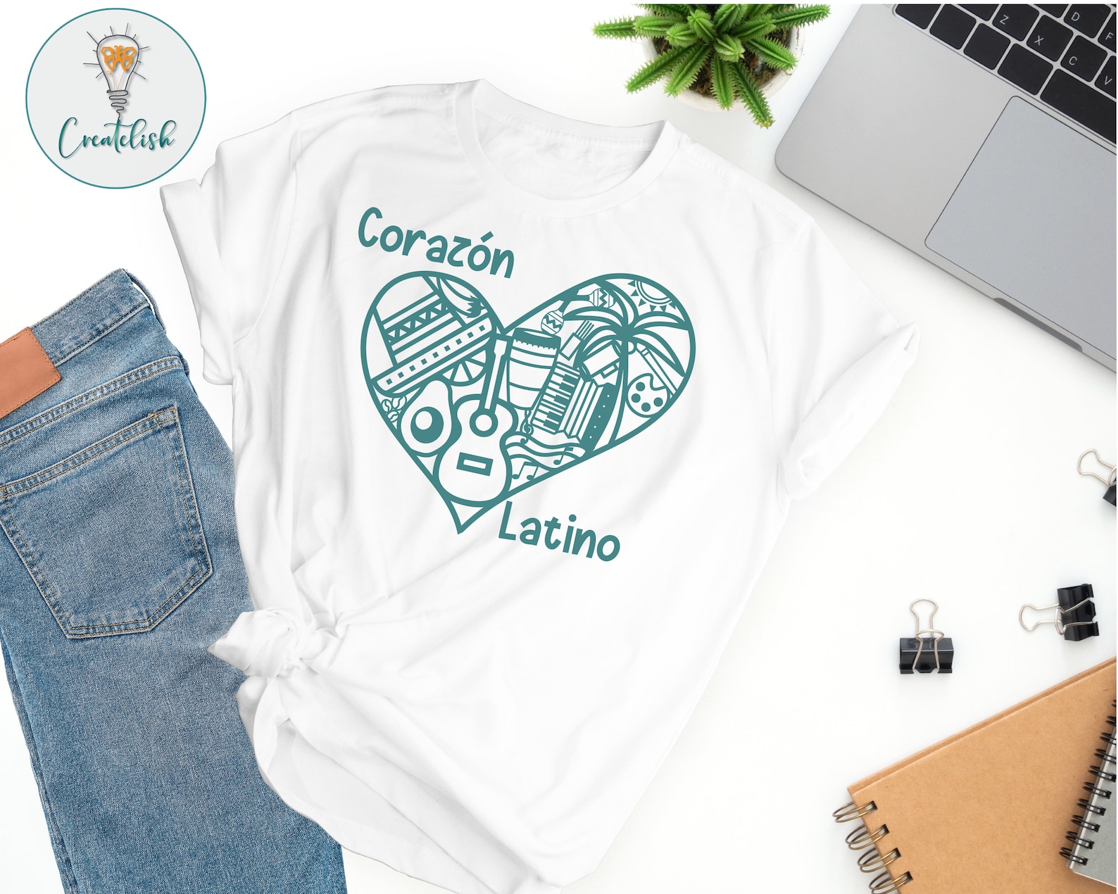 Corazon Latino | Hispanic SVG, Dxf , Png, Eps, | Digital Download ...