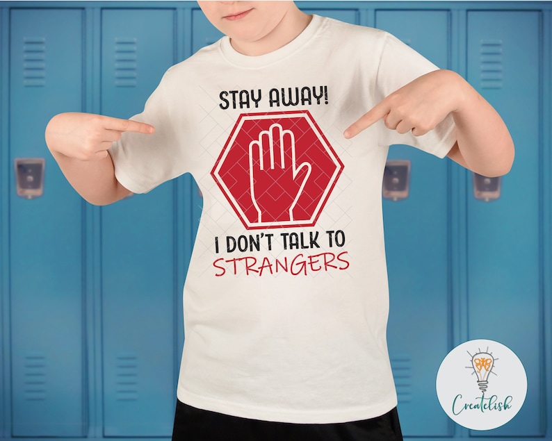 I Dont Talk to Strangers SVG Kids SVG Dxf Png Eps | Etsy