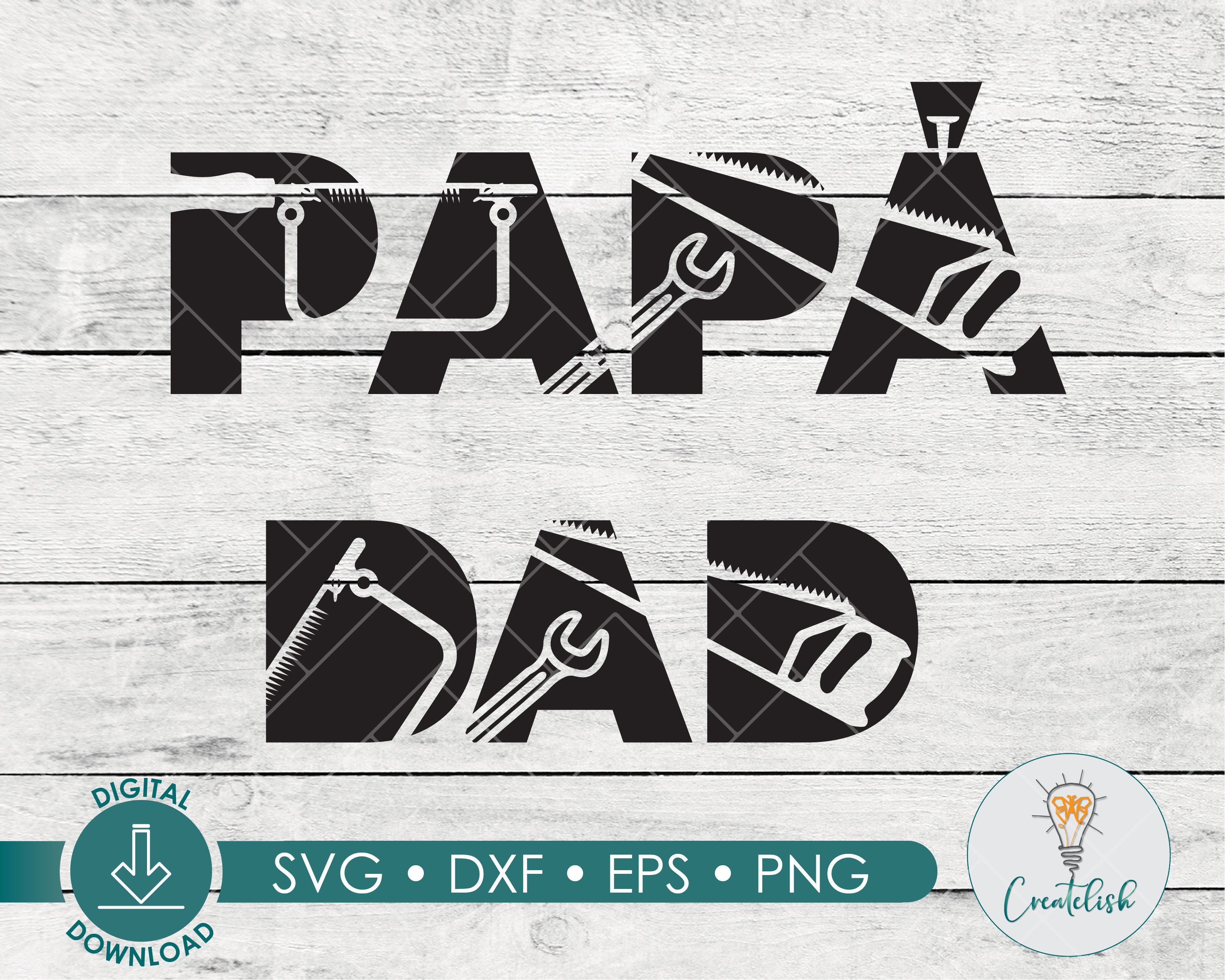 Papa SVG Papa constructor SVG dxf png eps Digital | Etsy