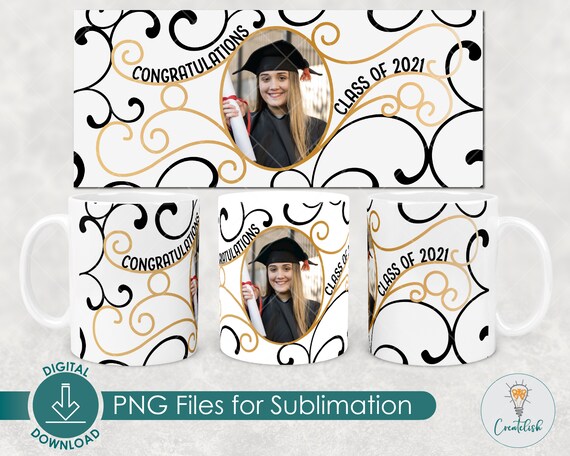 2021 Graduate Mug png template Design Mug Design for | Etsy