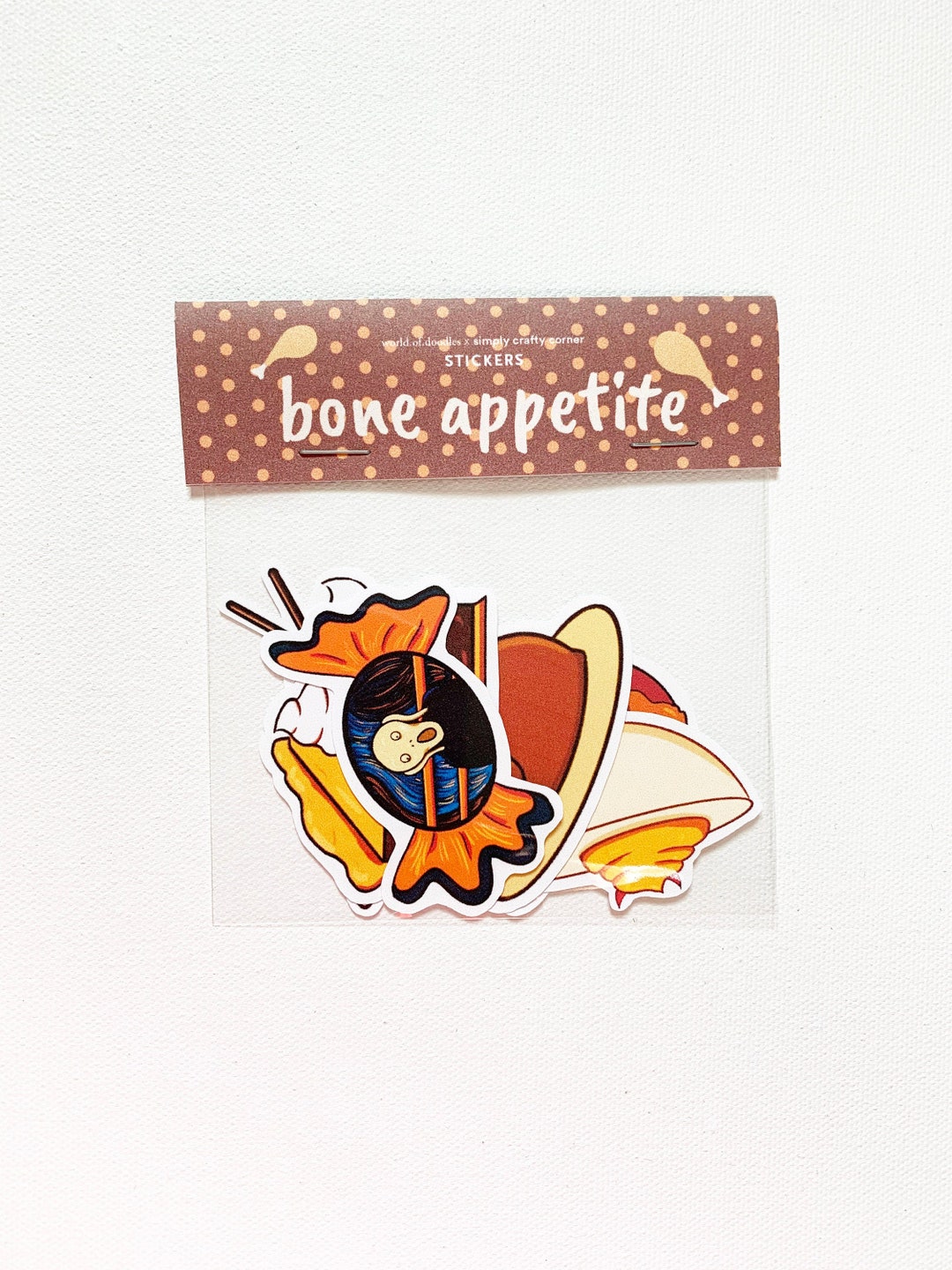 Bone Appetite Sticker Set (6) - Etsy