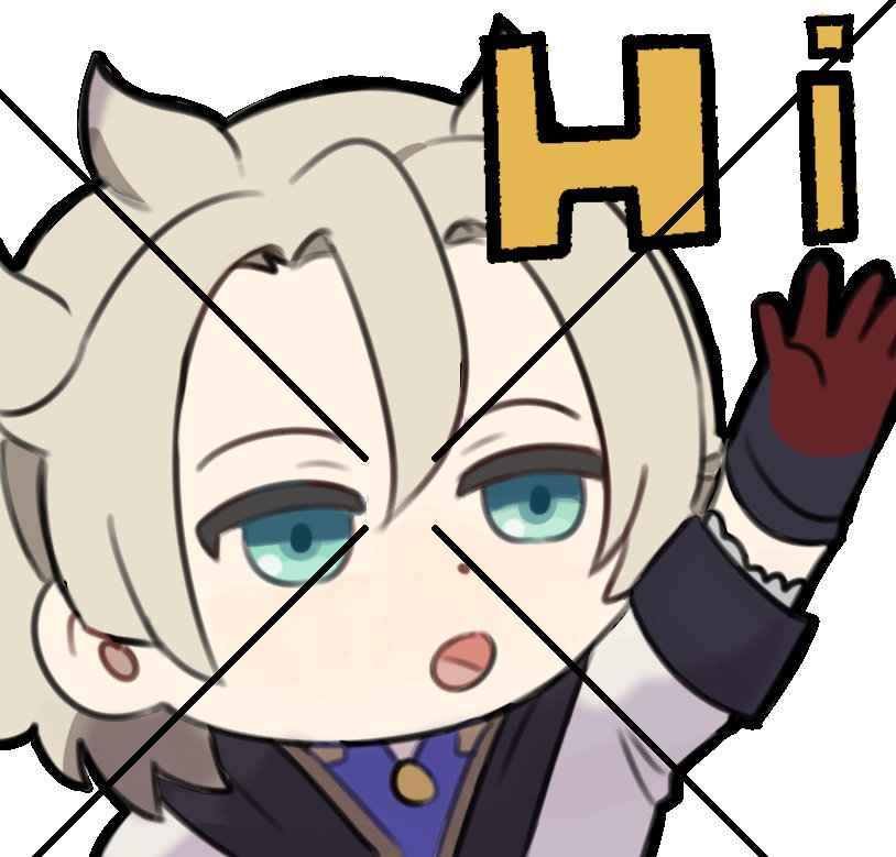 Albedo Genshin Impact Emote/sticker for Discord and Twitch - Etsy Finland