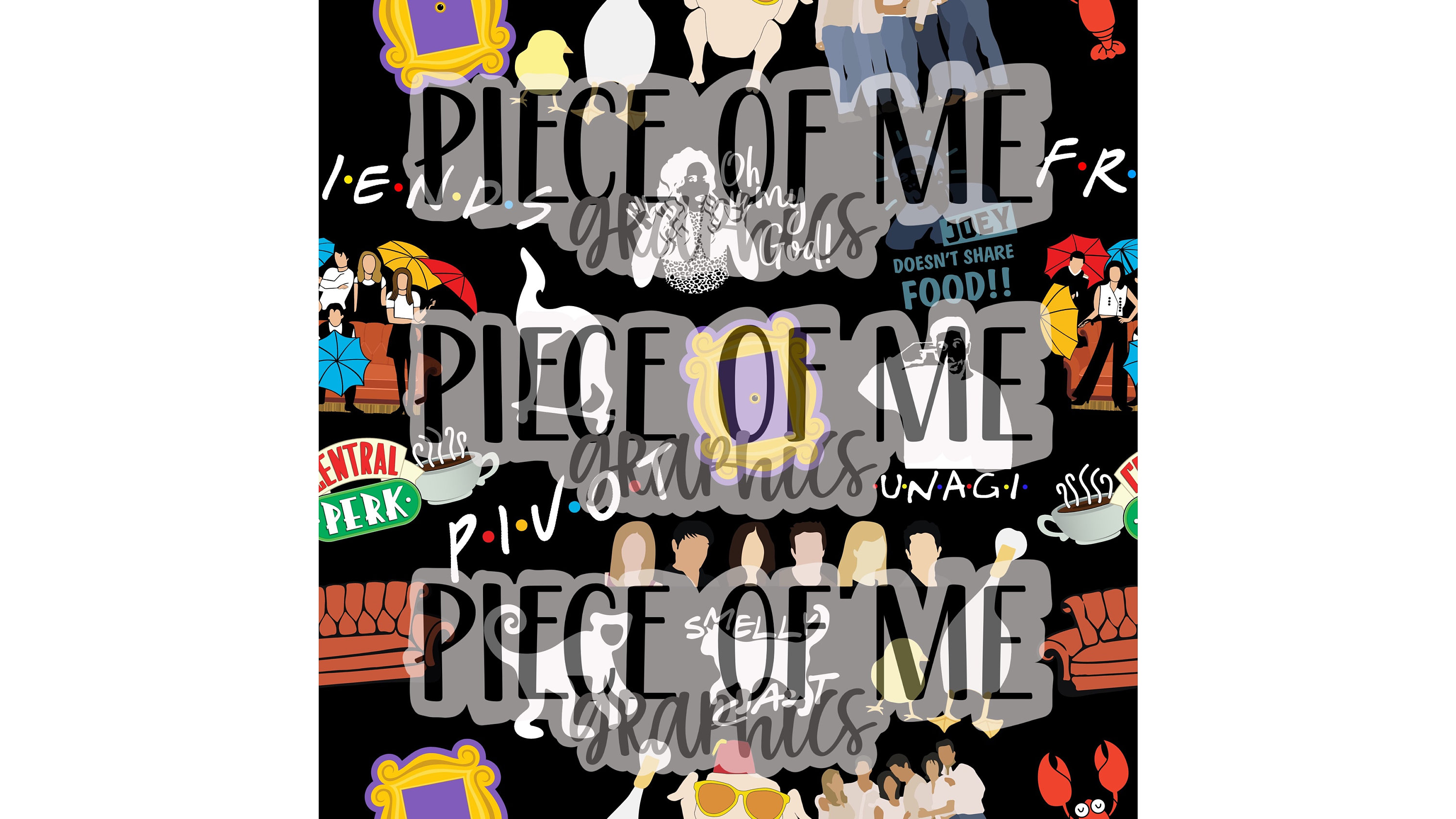 Friend Seamless - Tv Show Seamless - Friend Tv Show - Custom Seamless ...