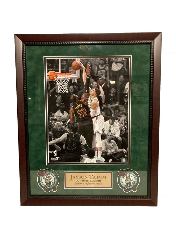 Jayson Tatum Photo Custom Framed to 16x20 dunks Over | Etsy