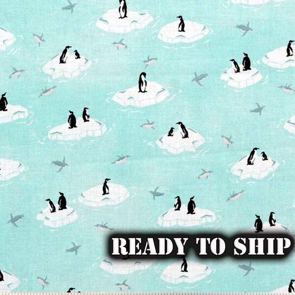 Penguin Fabric - Etsy