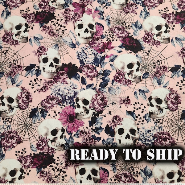 Skull Fabric - Etsy