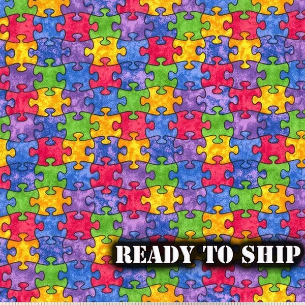 Puzzle Fabric - Etsy