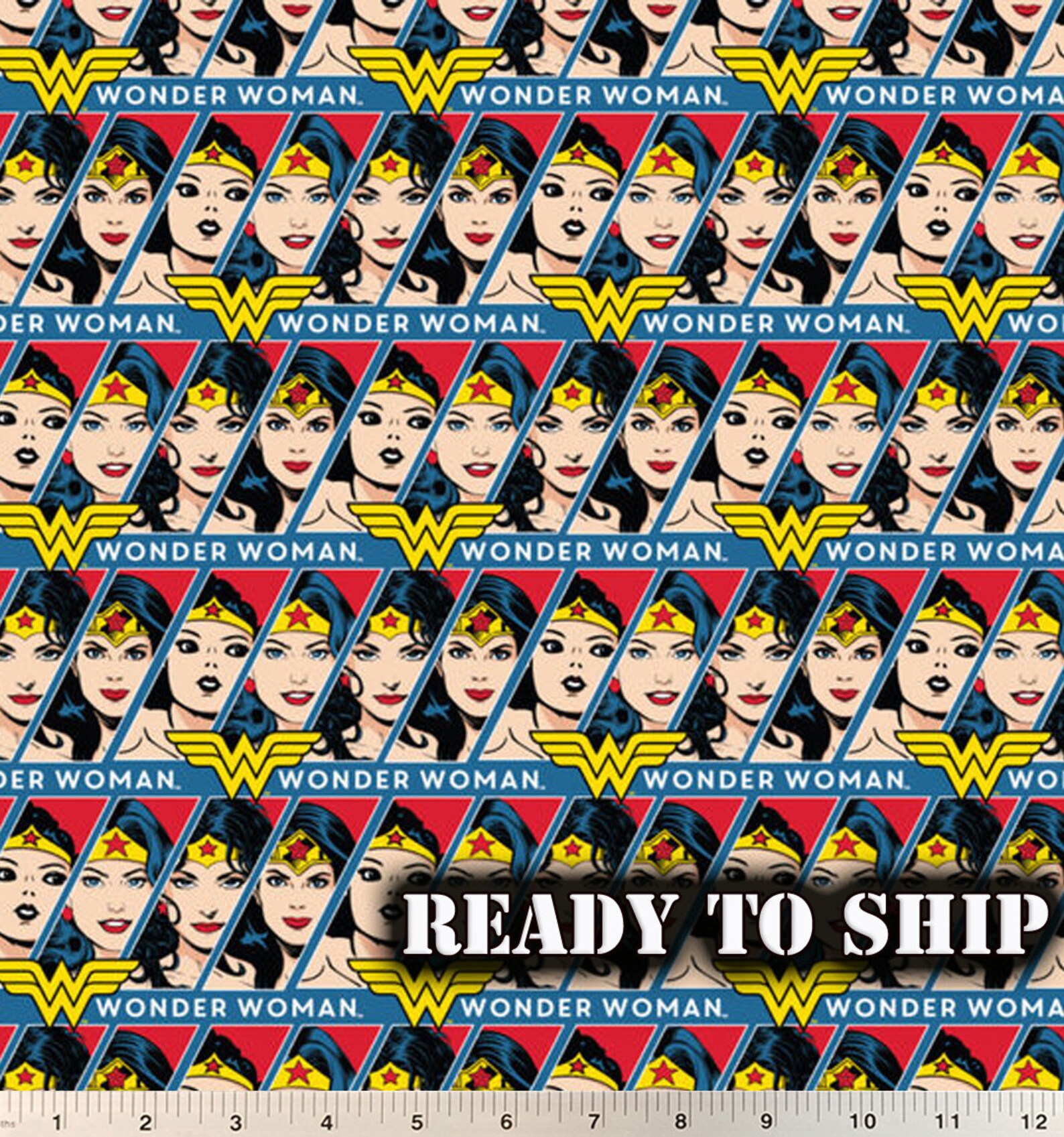 Low Stock LICENSED DC Comics Wonder Woman Pop Culture Cotton Fabric ...