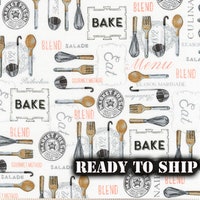 Burn Appetito Chef Fabric Cooking Fabric Panel Whimsical Chefs Cooking ...