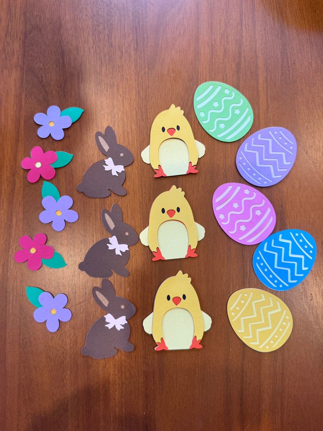 Spring Die Cuts, Easter Die Cuts, Die Cuts, Cardstock, - Etsy