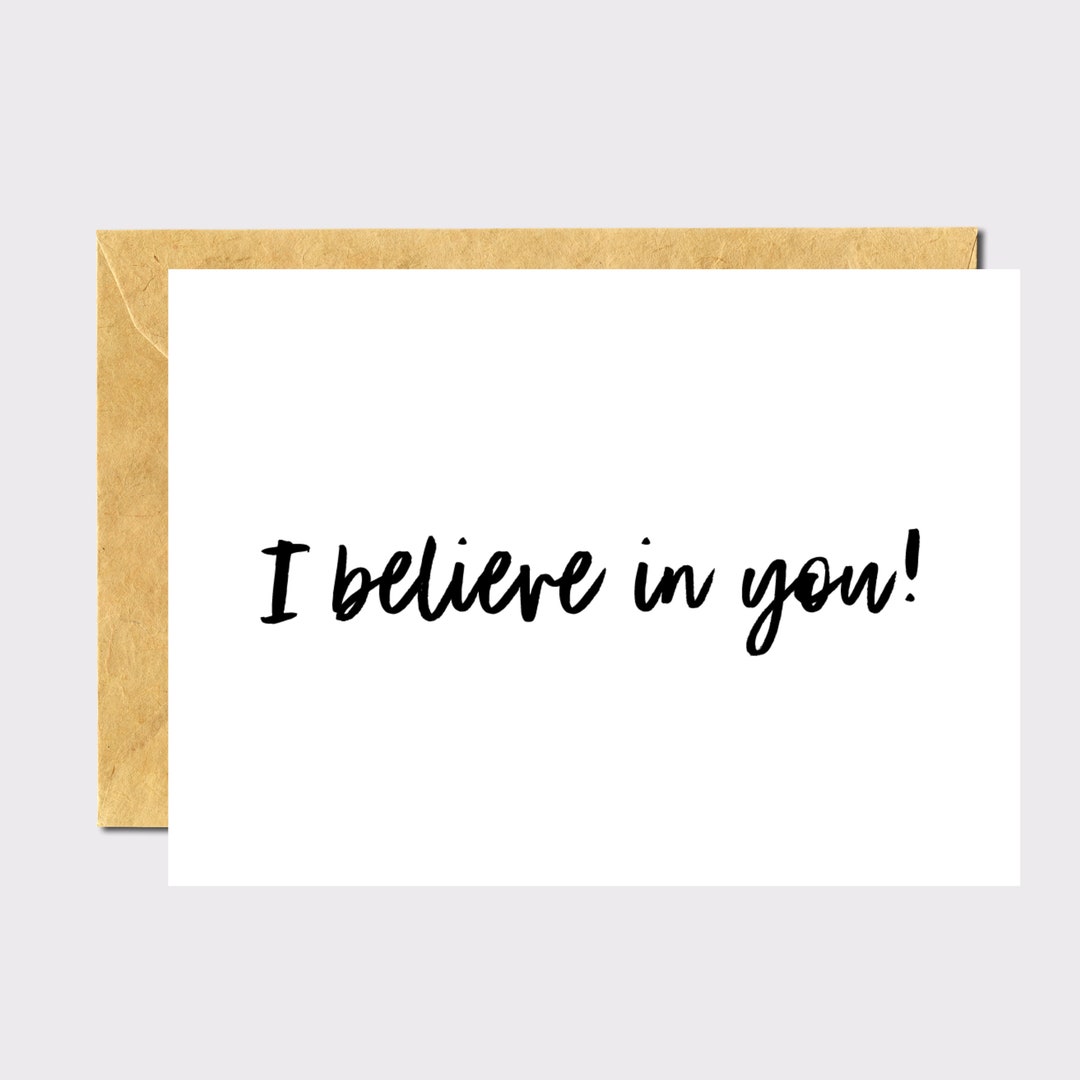 I Believe in You 2x3 Encouragement Cards - Etsy