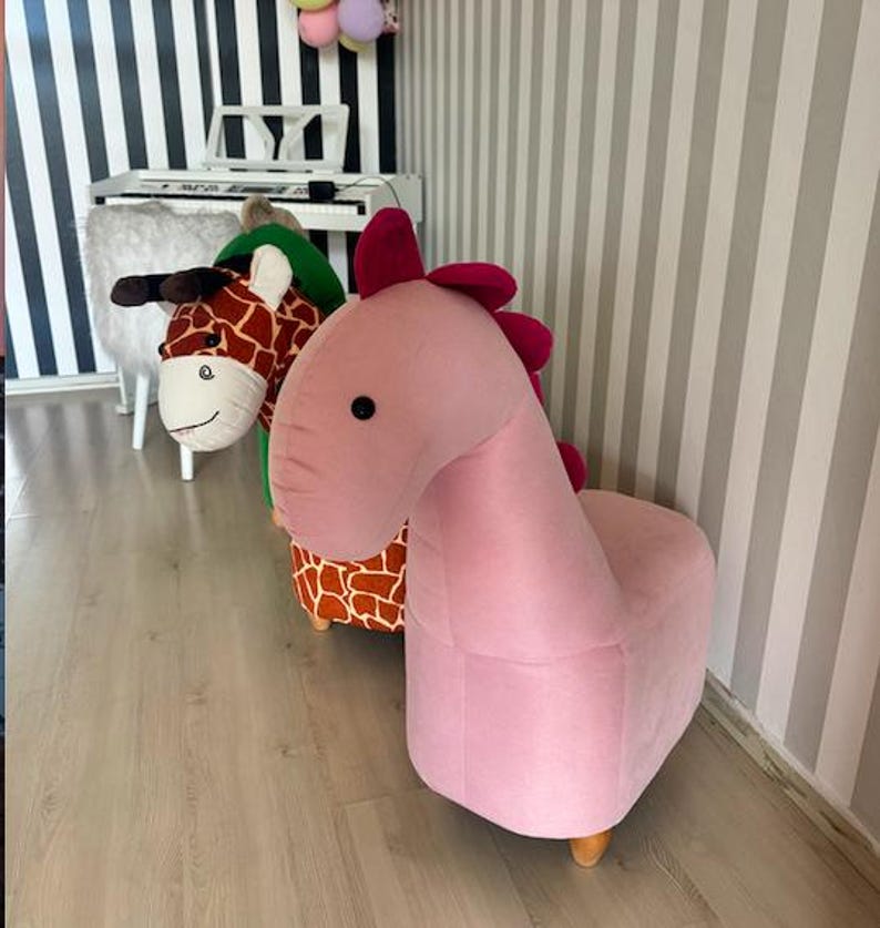 Animal Plush Chair,animal Chair for Kids,animal Stool,kids Stools,cozy ...