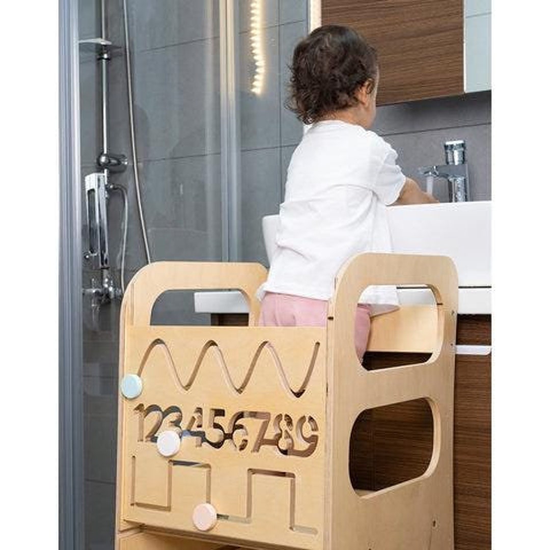 Montessori Wooden Learning Tower,montessori Tower,toddler Tower ...