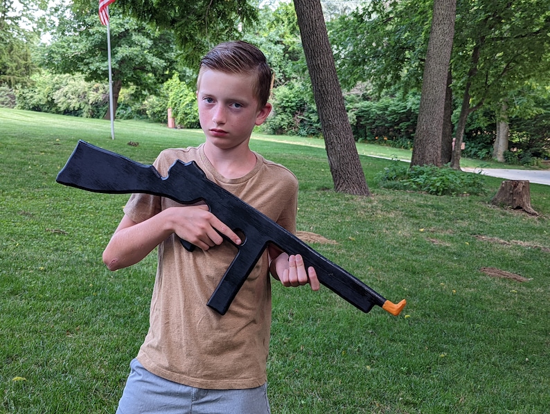 Wooden Toy Thompson Submachine Gun life-size Hand Made in - Etsy